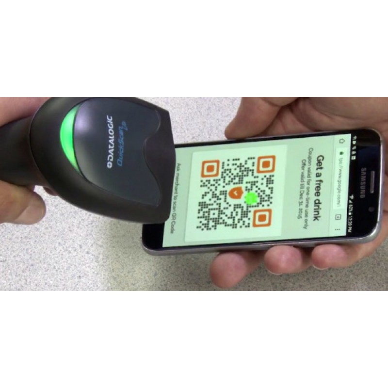 Ручной сканер 2D/QR штрих-кодов Datalogic QUICKSCAN LITE QW2400 ...